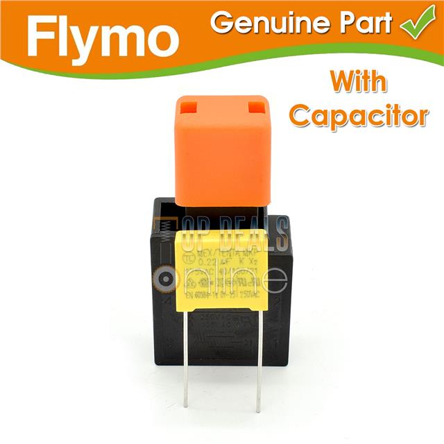 GENUINE Flymo Hover Compact 300 330 350 Lawnmower On Off Switch & Capa