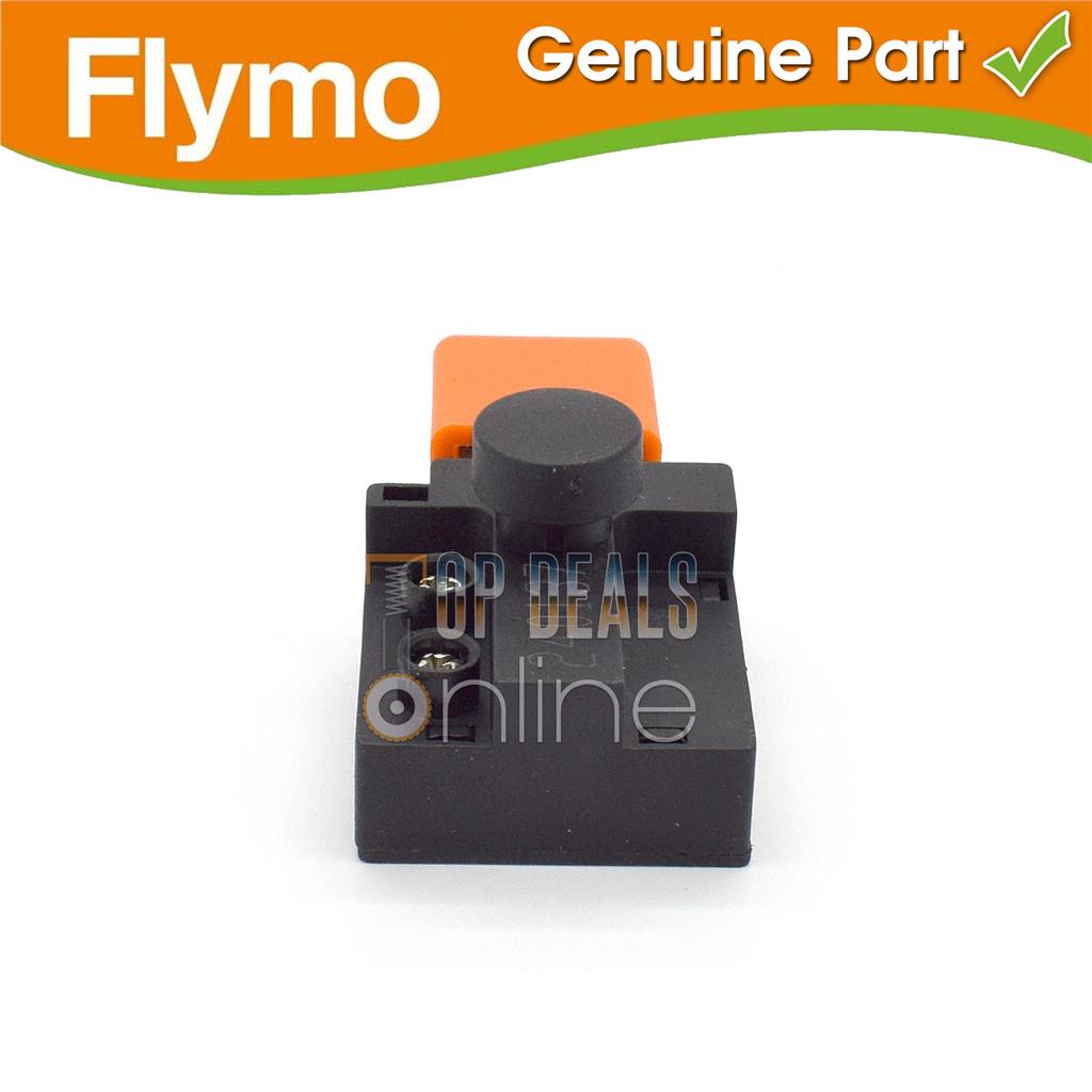 GENUINE Flymo Lawnmower Orange On Off Switch - 250v 8A Easi Glide, Hov